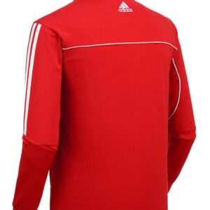 adidas Knitted 3-Stripe Tricot Martial Arts Team Jacket - Red White - Adult X-Large