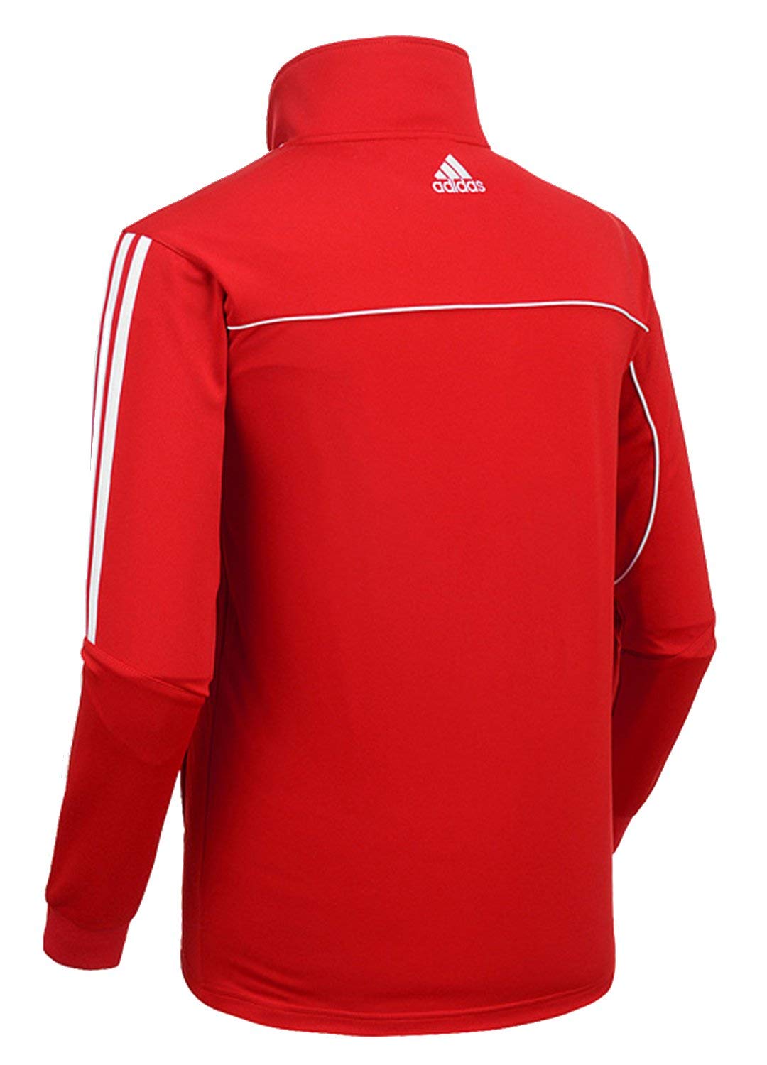 adidas Knitted 3-Stripe Tricot Martial Arts Team Jacket - Red White - Adult X-Large