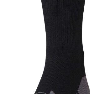 Under Armour Adult Resistor 3.0 Crew Socks, Multipairs , Black/Graphite (12-Pairs) , X-Large