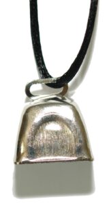 jazzworks,llc silver tone cowbell cow bell necklace (n013)