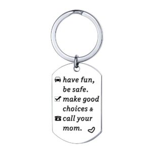 call your mom keychain for new driver gifts for graduation 16 year old boy girl son daughter birthday key chain