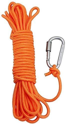 AITREASURE 65.6ft / 6 mm Floating Rope for Boat Water Tow Rope with Hooks Throwable Flotation Device Water Rescue Safety Equipment for Boating Swimming Pool