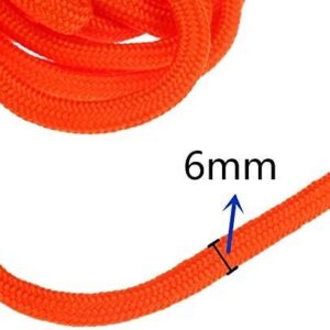 AITREASURE 65.6ft / 6 mm Floating Rope for Boat Water Tow Rope with Hooks Throwable Flotation Device Water Rescue Safety Equipment for Boating Swimming Pool