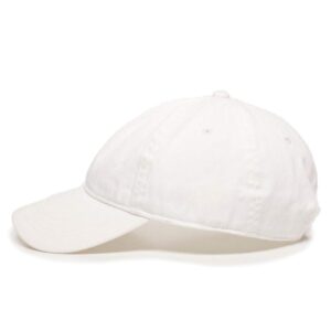 Sea Turtle Baseball Cap Embroidered Cotton Adjustable Dad Hat White