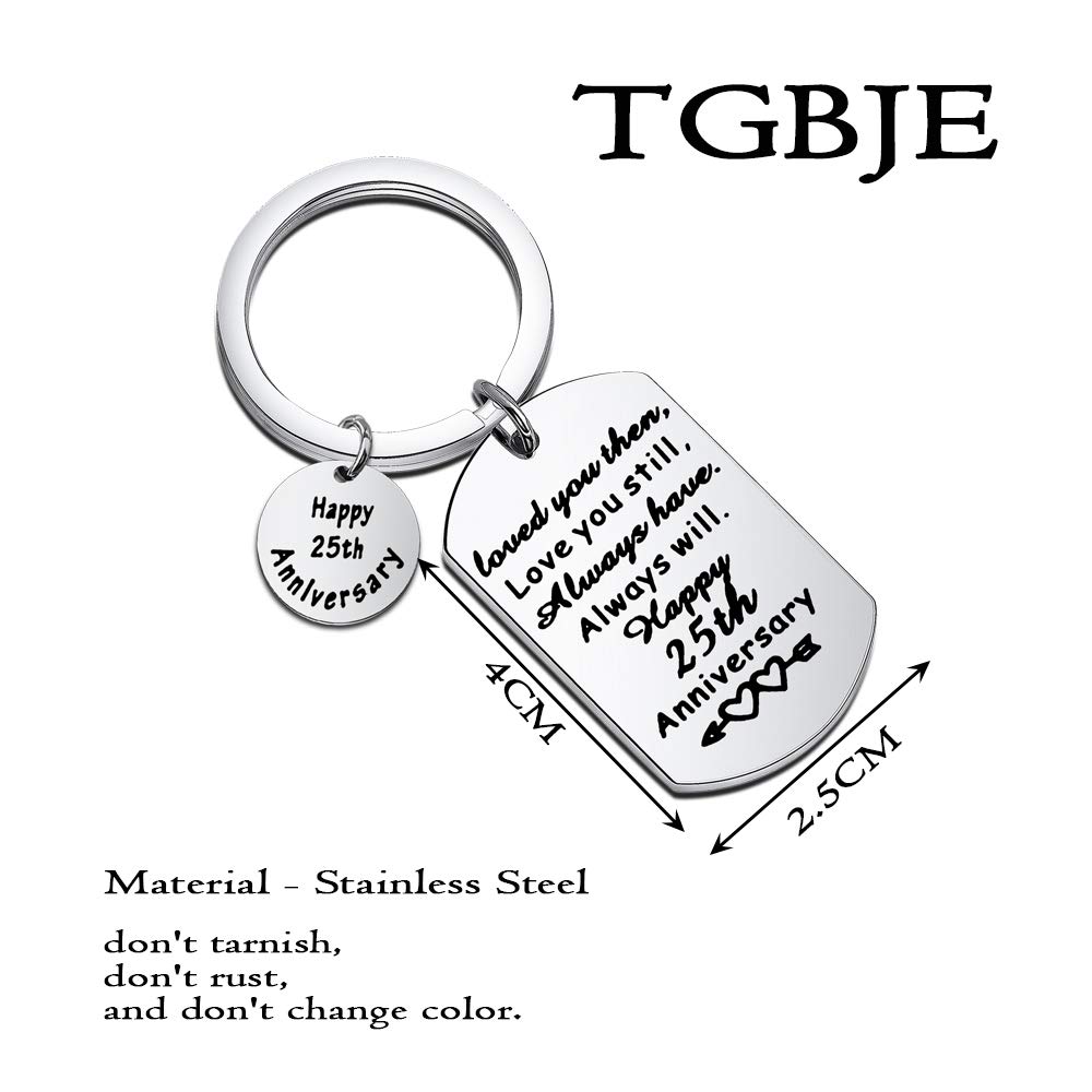 TGBJE Wedding Gift Valentine's Day Gifts 1st,5th,10th,25th,Anniversary Wife Gift Husband Gift (25th Anniversary)