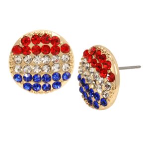 betsey johnson round stud earrings