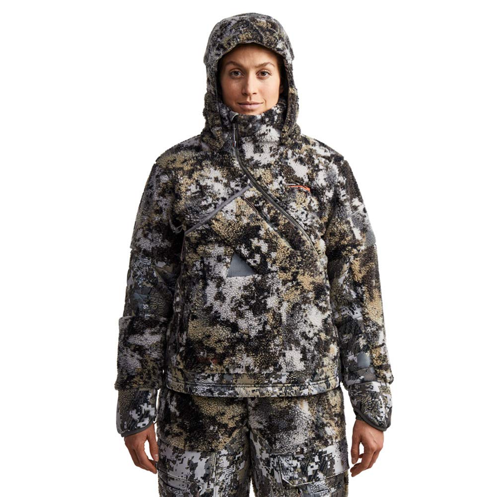 SITKA Gear Women's Hunting Hooded Windstopper Insulated Elevated II Fanatic Jacket, Large (50244-EV-L)