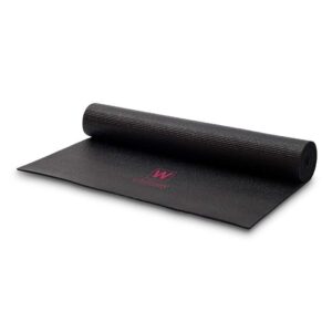 weddingstar customizable no-slip black yoga mat - boxed initial