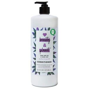 love beauty and planet soothe & nourish dry hair conditioner clean scalp & nourished hair care hemp seed oil & nana leaf paraben & silicone free and vegan, 32.3 fl oz