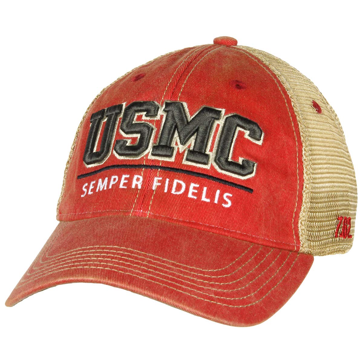 7.62 Design USMC 'Semper Fidelis' Vintage Trucker Hat Red