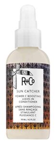 r+co sun catcher power c boosting leave-in conditioner | protective nourishment + detangles + softens | vegan + cruelty-free | 4.2 oz