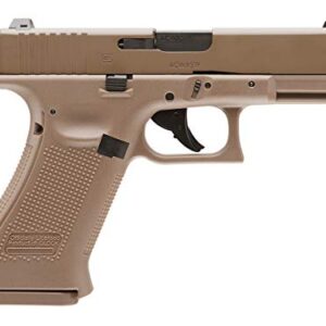 Wearable4U Glock 19X GEN5 Air Gun with 5x12 CO2 Tanks and Pack of 1500ct Steel BBS Bundle (Tan) (+CO2 +BBS)