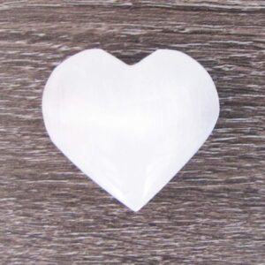 Treasure Gurus Clear Selenite Crystal Stone Heart Negative Energy Balance Chakra Healing Rock