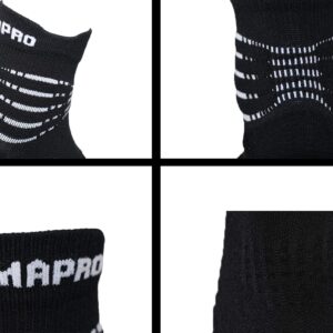 GermaPro 2 Pairs Multi-Sports Arch Compression Ankle Socks w/Moisture Wicking Anti-Stress Anti-Blister Fiber for Men & Women