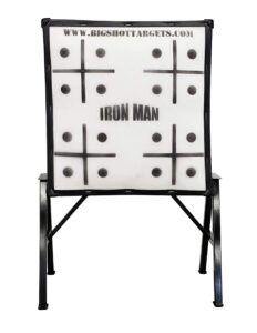 iron man 30 personal range target with heavy duty steel stand