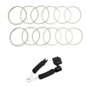 clear nylon classical guitar strings 2 full sets with 1pc 3 in 1 guitar restringing tool including guitar string winder guitar string cutter guitar pin puller