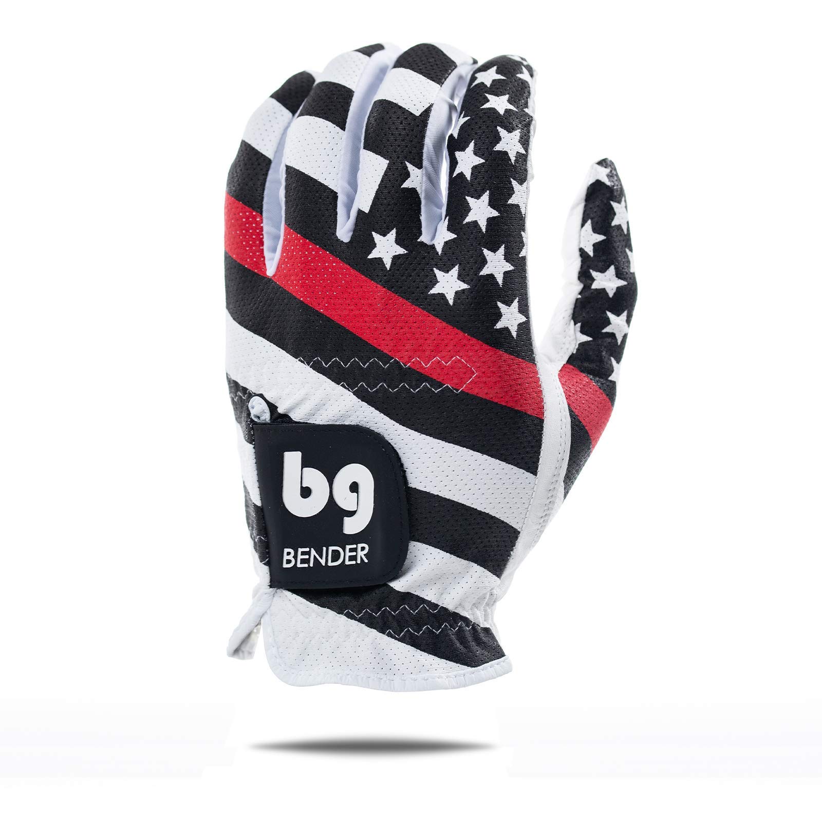 BG Bender Golf Glove | Wear On Left | (Red Line, Mens Large)