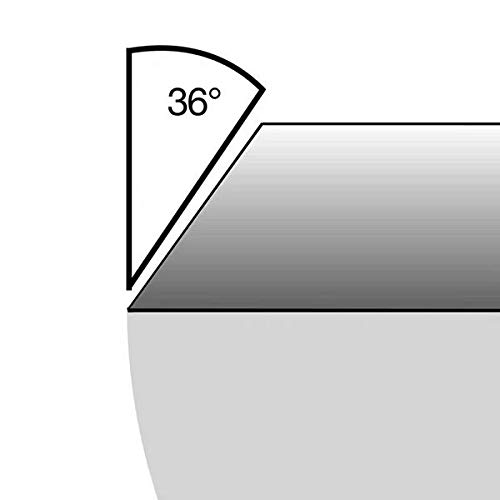 Guyker Fret Beveling File - Fret End Bevel-Flush Files Luthier Angle Tool (36 and 90 Degrees) - Low Friction Fret Leveler (1PCS, Short Length 5.5”)