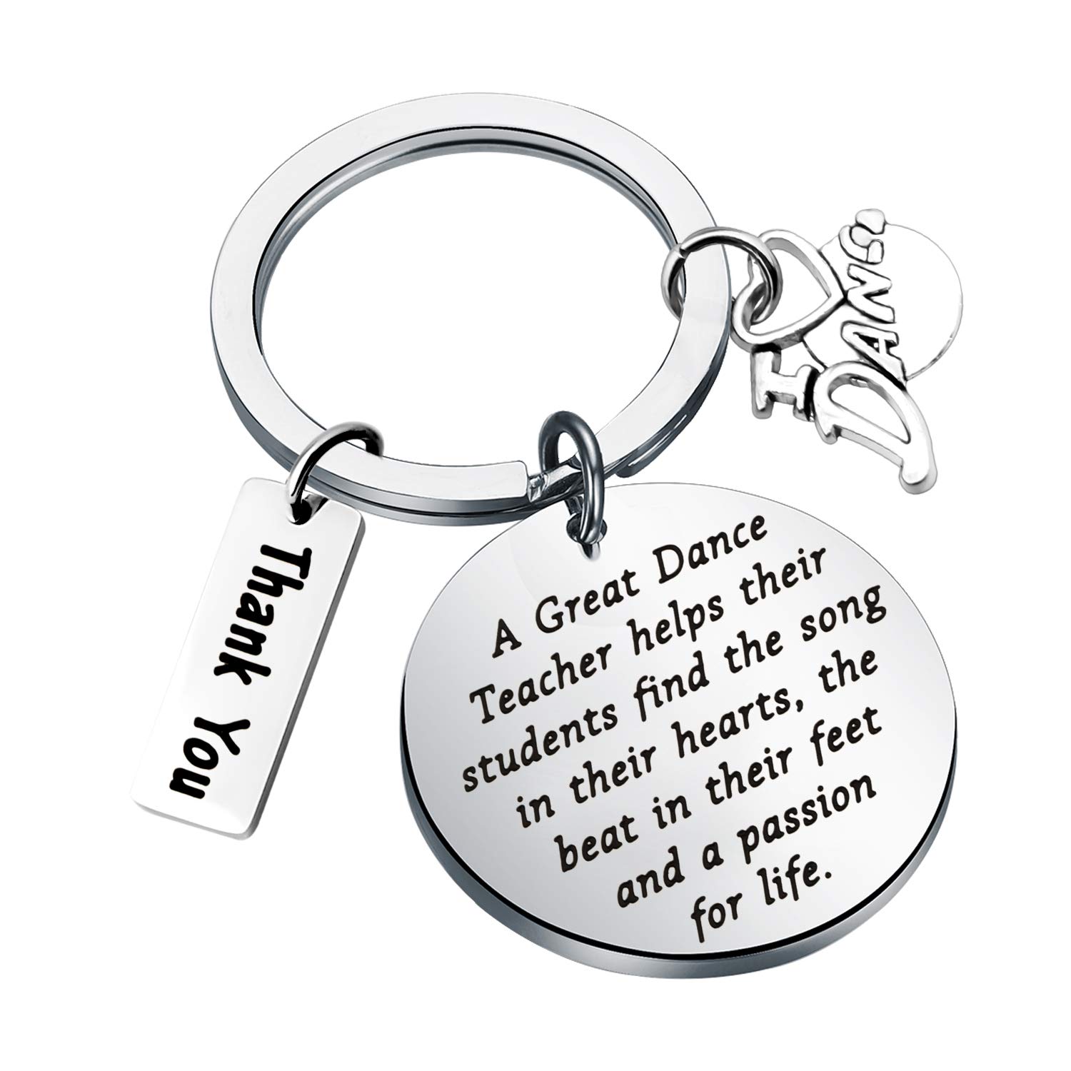 Dance Teacher Gifts Keychain Dance Instructors Gifts Dance Jewelry Gifts Thank You Dance Coach Gifts Love To Dance Charm (keychain)