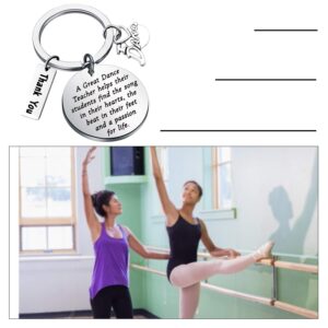 Dance Teacher Gifts Keychain Dance Instructors Gifts Dance Jewelry Gifts Thank You Dance Coach Gifts Love To Dance Charm (keychain)