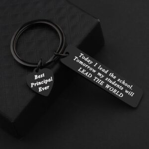 MAOFAED Principal Gift School Principal Gift Principal Retirement Gift Assistant Principal Jewelry Gift for Principal Teacher (today lead the school black)