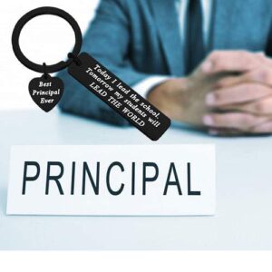 MAOFAED Principal Gift School Principal Gift Principal Retirement Gift Assistant Principal Jewelry Gift for Principal Teacher (today lead the school black)