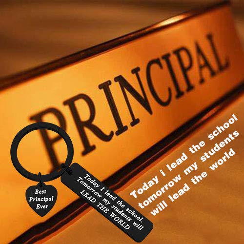 MAOFAED Principal Gift School Principal Gift Principal Retirement Gift Assistant Principal Jewelry Gift for Principal Teacher (today lead the school black)