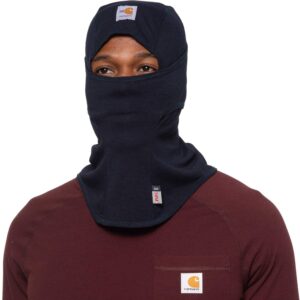 carhartt men's flame resistant force balaclava, dark navy, ofa