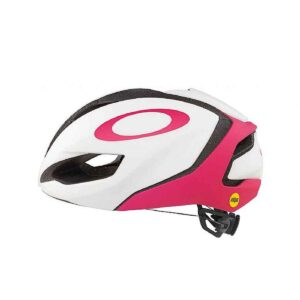 oakley aro5 men's mtb cycling helmet - white/rubine red/x-large