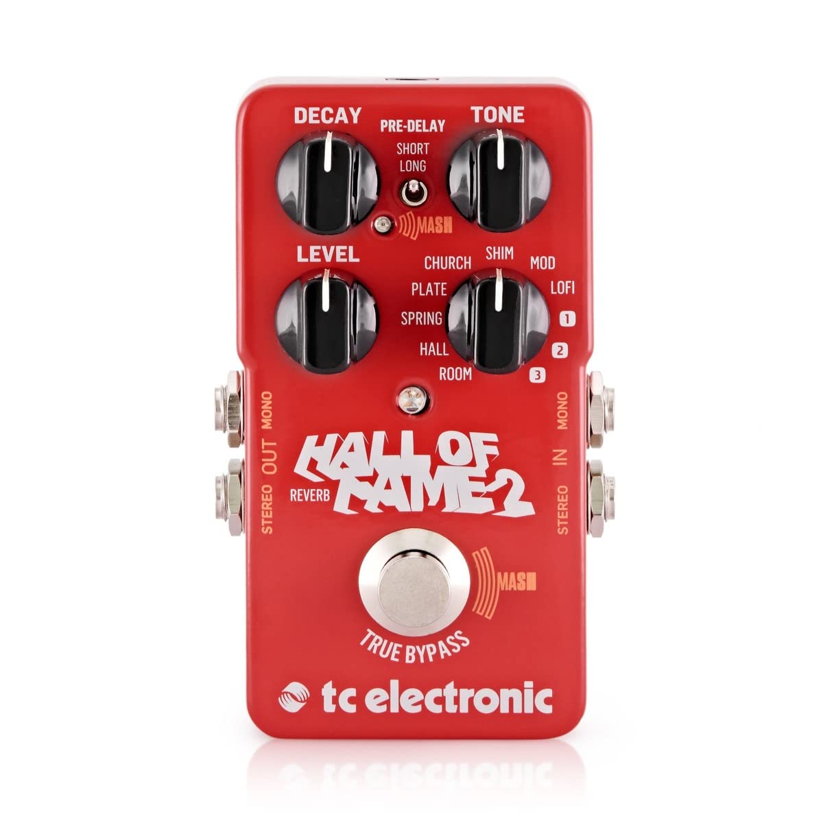 TC Electronic Iconic Reverb Pedal with Groundbreaking MASH Footswitch and Shimmer Effect (HALLOFFAME2REVERB)