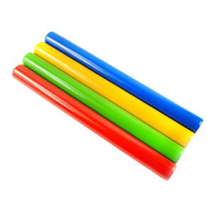 besportble 4pcs relay baton aluminum track baton field race batons running racing competition tools for students office clark outdoor 2.8cm