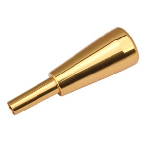 Mxfans 1.5C Size Trumpet Mouthpiece Brass Gold-plated Heavy Bullet Shape Musical Instrument Part