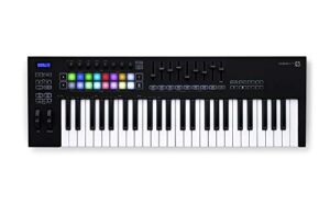 novation launchkey 49 [mk3] midi keyboard controller - seamless ableton live integration. chord mode, scale mode, and arpeggiator — all the software you need for music production.