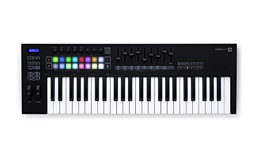 Novation Launchkey 49 [MK3] MIDI Keyboard Controller - Seamless Ableton Live Integration. Chord Mode, Scale Mode, and Arpeggiator — All the software you need for Music Production.