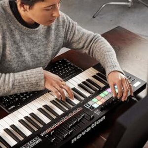 Novation Launchkey 49 [MK3] MIDI Keyboard Controller - Seamless Ableton Live Integration. Chord Mode, Scale Mode, and Arpeggiator — All the software you need for Music Production.