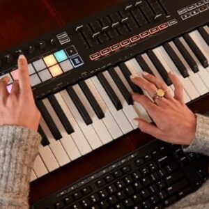 Novation Launchkey 49 [MK3] MIDI Keyboard Controller - Seamless Ableton Live Integration. Chord Mode, Scale Mode, and Arpeggiator — All the software you need for Music Production.