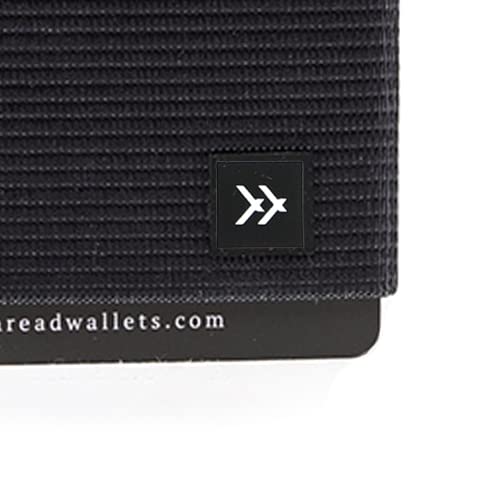 Thread Wallets Ultra Slim Card Holder Wallet - Slim Wallet for Women & Men - Minimalist Wallets for Women - Small Wallet for Women & Men - Modern Credit Card Organizer Mini Wallet (Black)