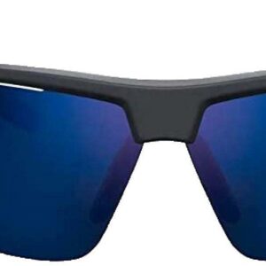 Nike EV1128-014 Tailwind 12 Sunglasses Matte Magnet Grey/Deep Royal Blue Frame Color, Grey with Blue Sky Mirror Lens Tint