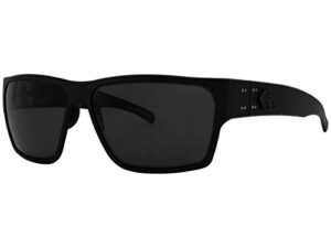 gatorz eyewear delta sunglasses - matte blackout smoked polarized lens gdelmtblk01pmbp