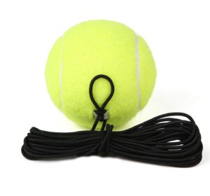 tennis ball, youthink tennis training ball rebound ball with 4m elastic rubber string single practice tennis ball for tennis trainer single player practice