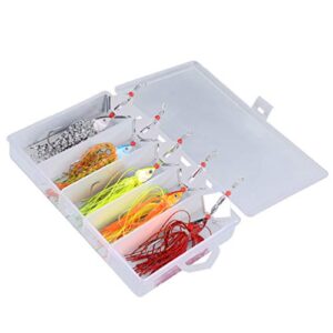 BESPORTBLE 5pcs Spinner baits Hard Fish Lures Lures trolling Spoons Lures Spinner Lures Spoon Lures Bionic Fishing to Rotate