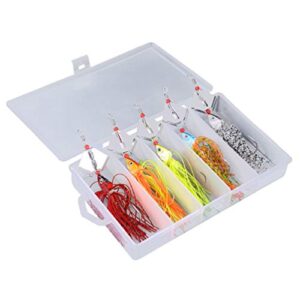 BESPORTBLE 5pcs Spinner baits Hard Fish Lures Lures trolling Spoons Lures Spinner Lures Spoon Lures Bionic Fishing to Rotate