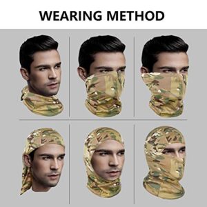 STARTAIKE Balaclava Face Mask UV Protection Windproof Hood Tactical Mask for Ski Cycling Outdoor Fishing Hunting Camo