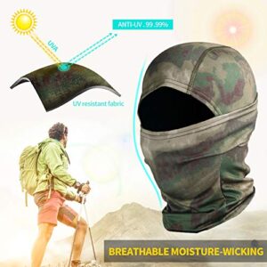 STARTAIKE Balaclava Face Mask UV Protection Windproof Hood Tactical Mask for Ski Cycling Outdoor Fishing Hunting Camo