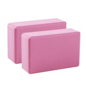 garneck 2pcs yoga block eva fitness yoga brick dance practice block stability balance block for home exercise pilates workout gym ()