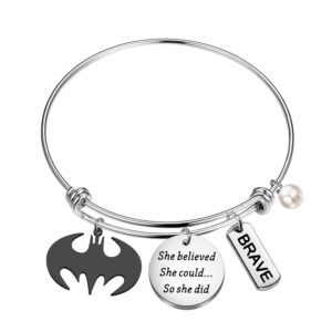 tiimg bracelet jewelry for woman girlfriend(she believe batman)