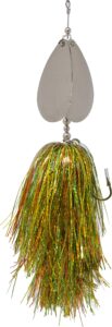 tooth shield tackle musky bucktail (firetiger / smooth) muskie pike double 10 inline spinner musky lures baits tackle