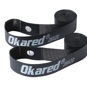 Okared 2PCS Bicycle Rim Strip 26'' /Bicycle Tire Liner/Bicycle Inner Tube Pad Rim Liner/Inner Tube Tyre Guard Cushion Pad Protector