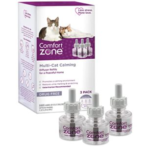 comfort zone multi cat calming refills: 3 pack