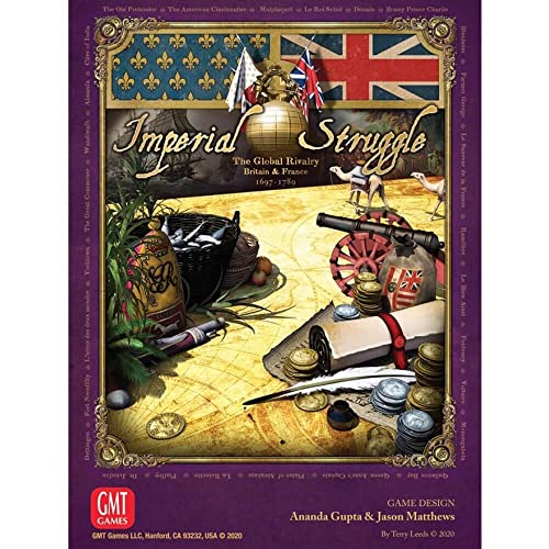 Imperial Struggle – Board Game by GMT Games 2 Players – Board Games for Family – 120-240 Minutes of Gameplay – Games for Game Night – Teens and Adults Ages 14+ - English Version